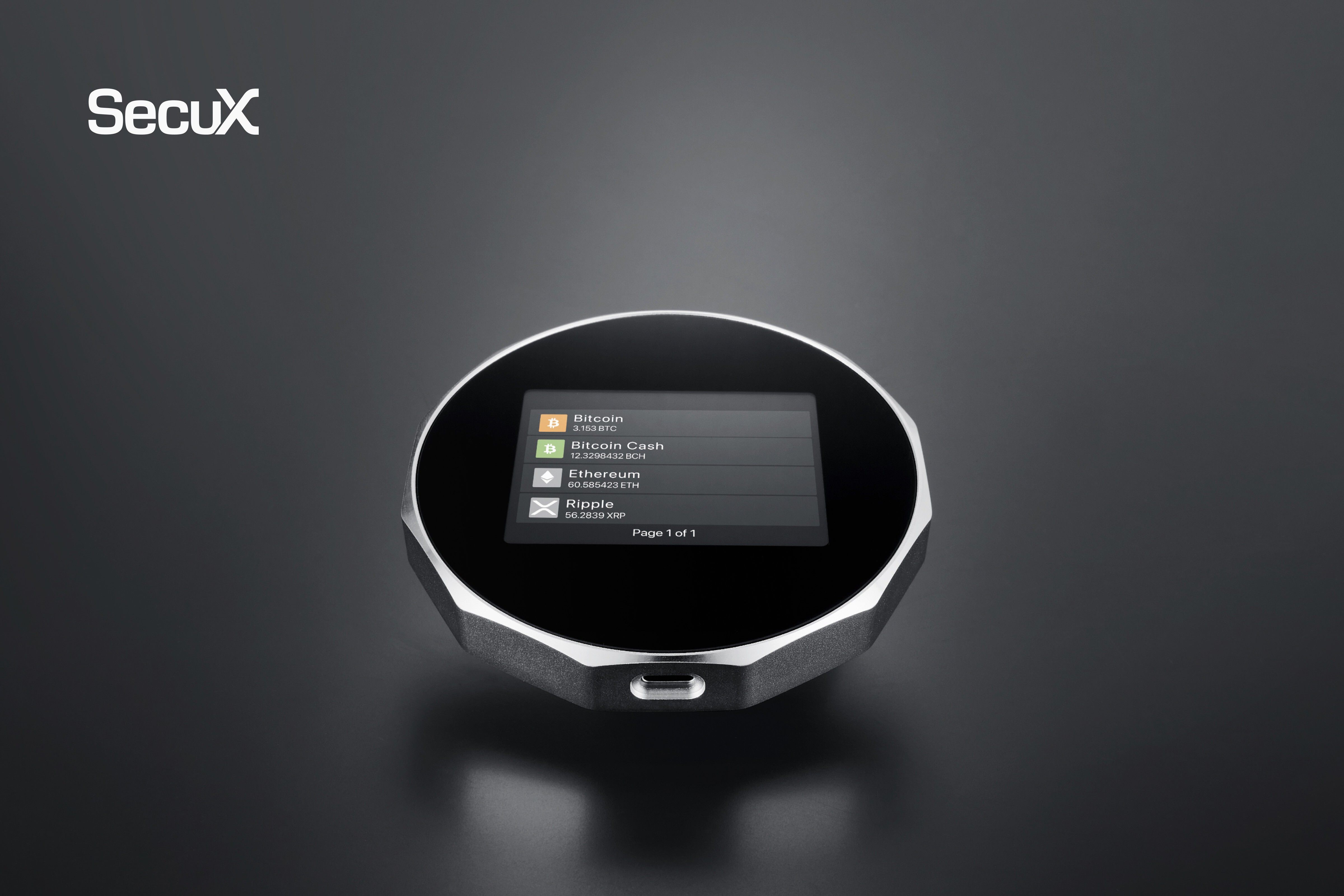 SecuX V20 - hardware pung