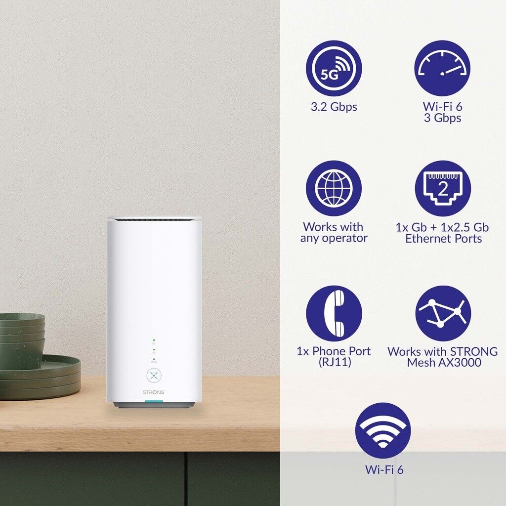 Strong 5G-router WiFi 6 AX3000